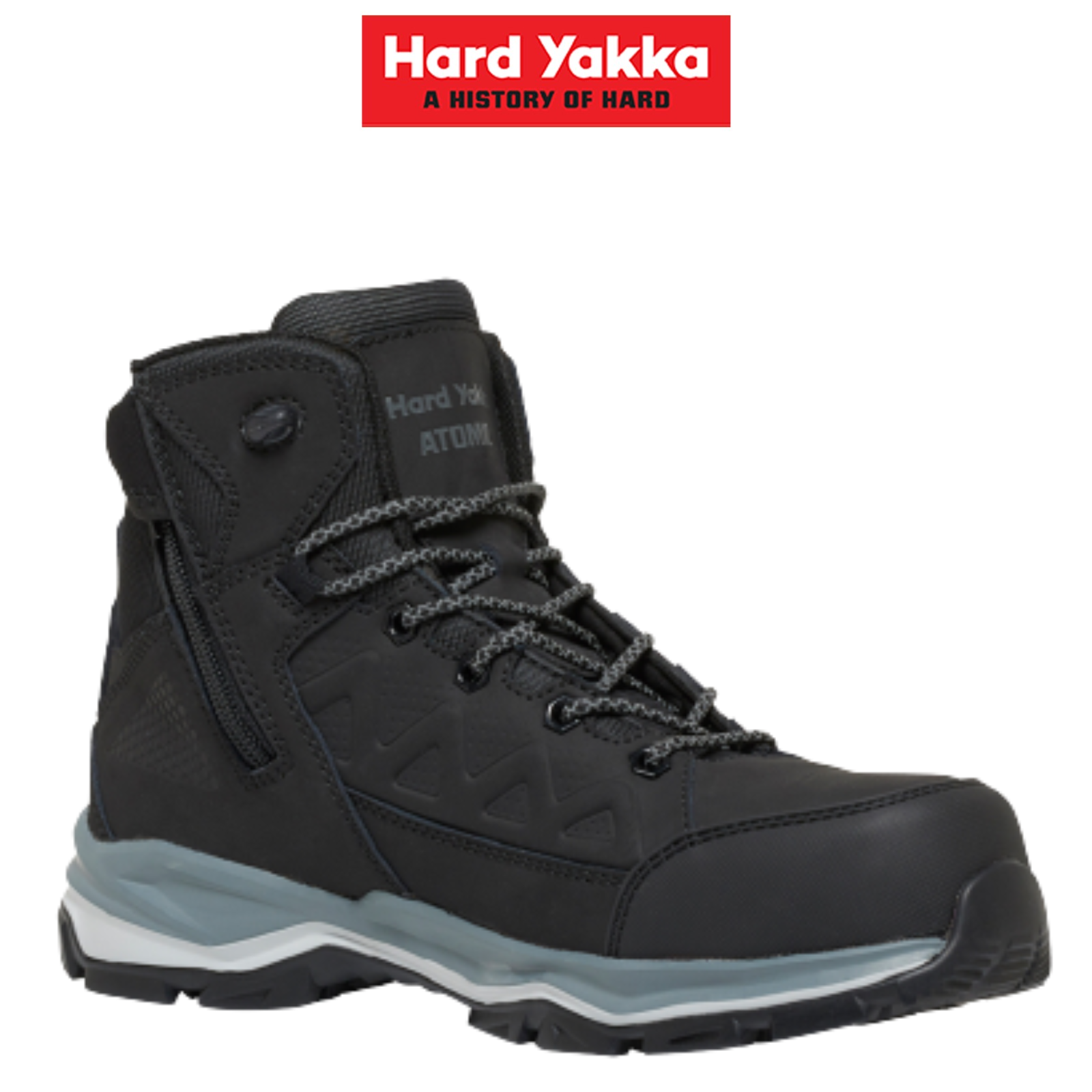 Hard Yakka Mens Atomic Work Hybrid Safety Boots Nano Gravity Carbon ...