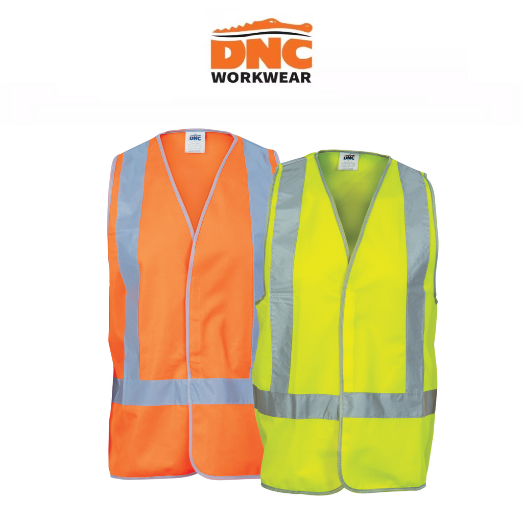 DNC Unisex Day Night Hi Vis Safety Vest H Pattern CSR Reflective Tape ...