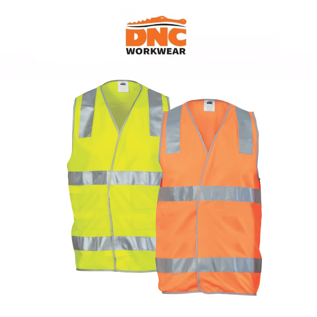 DNC Unisex Safety Work Hi Vis Vest Reflective Tape Day Night – Collins ...